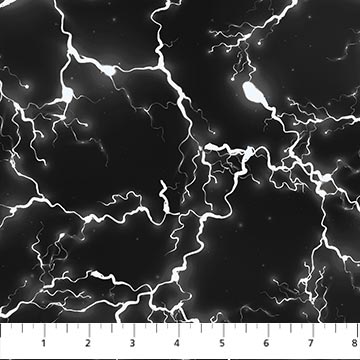Frightful Lightning Fabric, Patrick Lose Northcott – Quiltoni