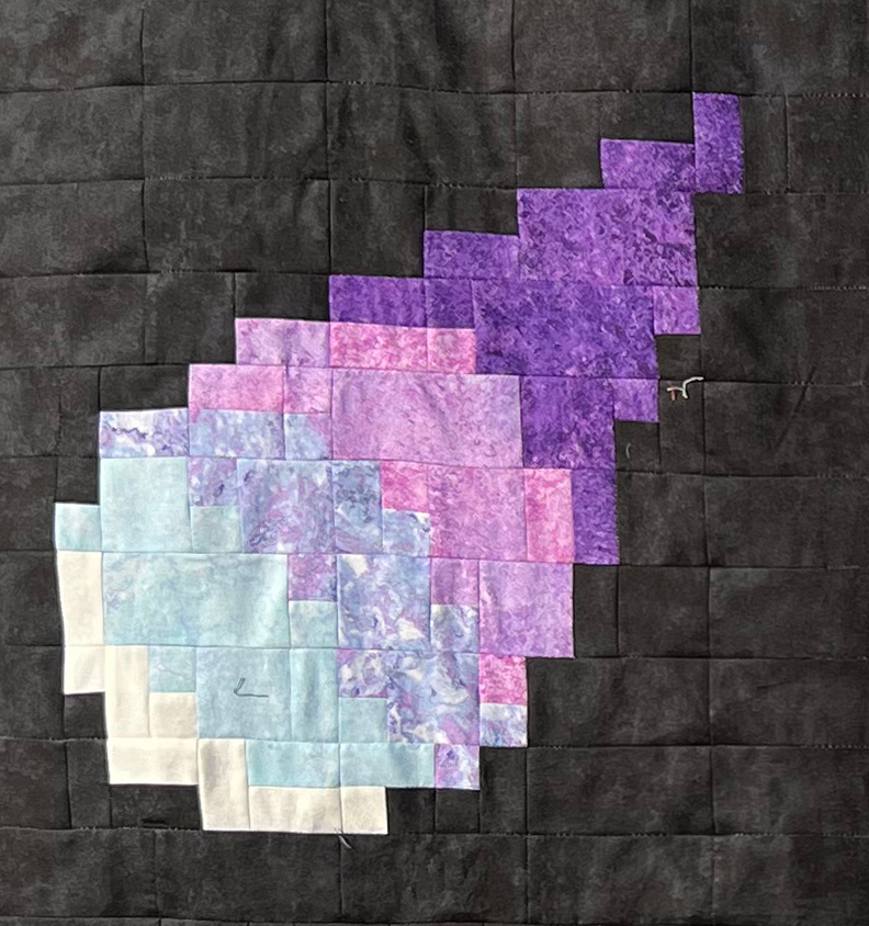 Pixelated Galaxy Quilt a Long Block 4 - Comet PDF Pattern – Quiltoni
