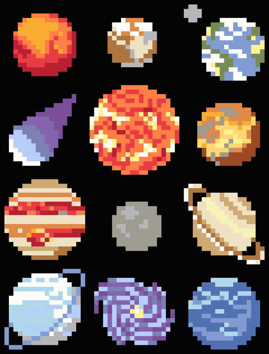 Pixelated Galaxy Quilt a Long Block 2 - Pluto PDF Pattern – Quiltoni