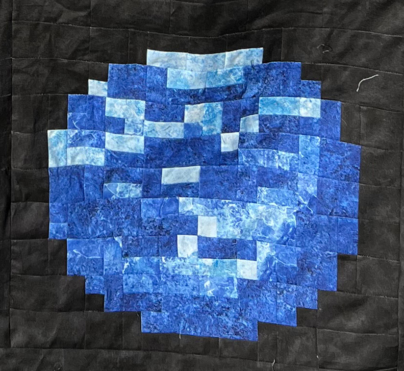 Pixelated Galaxy Quilt a Long Block 12 - Neptune PDF Pattern – Quiltoni